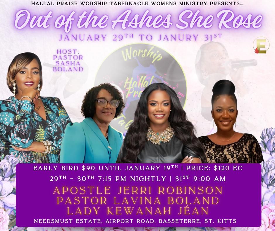 Out of the Ashes She Rose Women’s Conference // Buy Tickets [JAD Events]