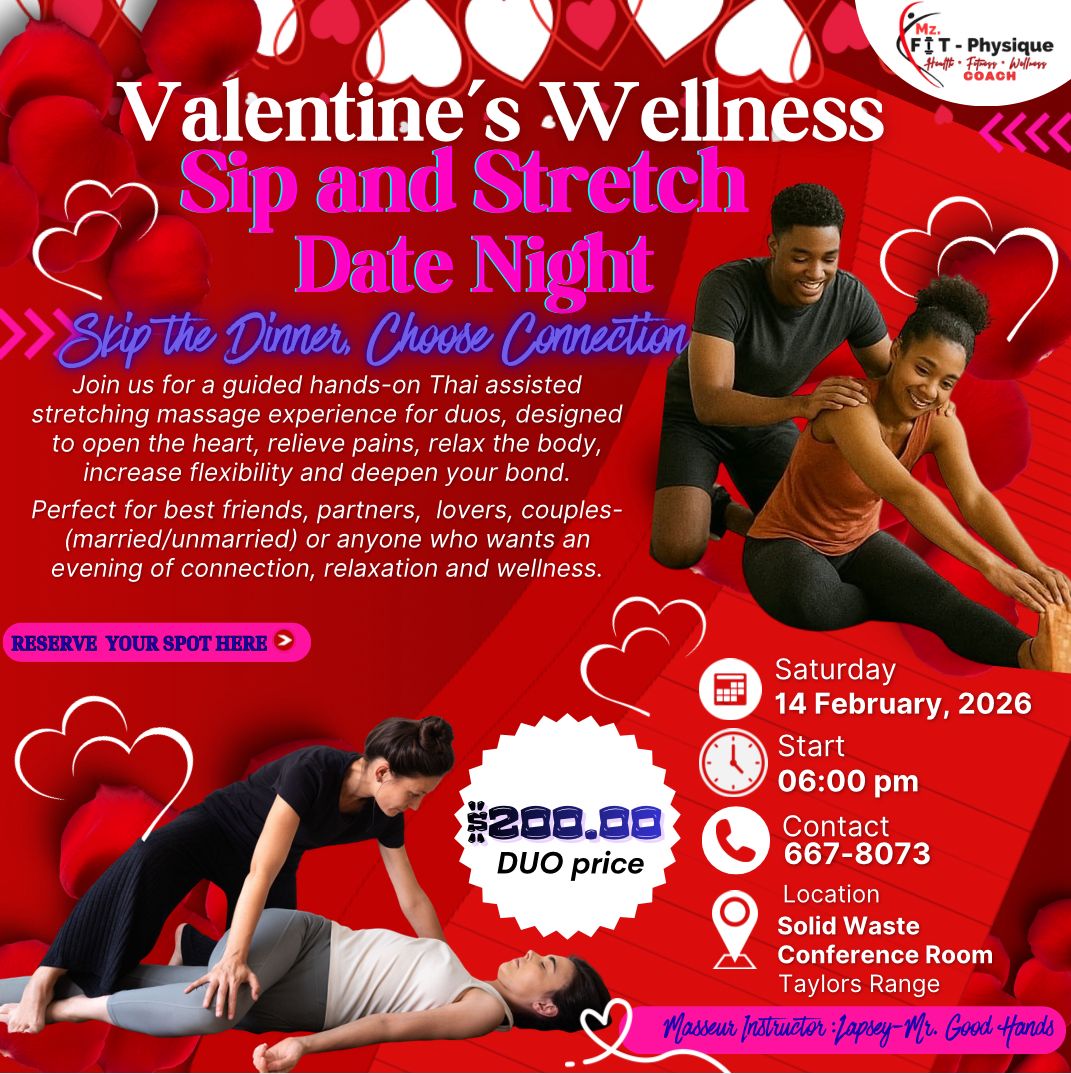 Valentine's Wellness, Sip and Stretch Date Night // Buy Tickets [JAD ...